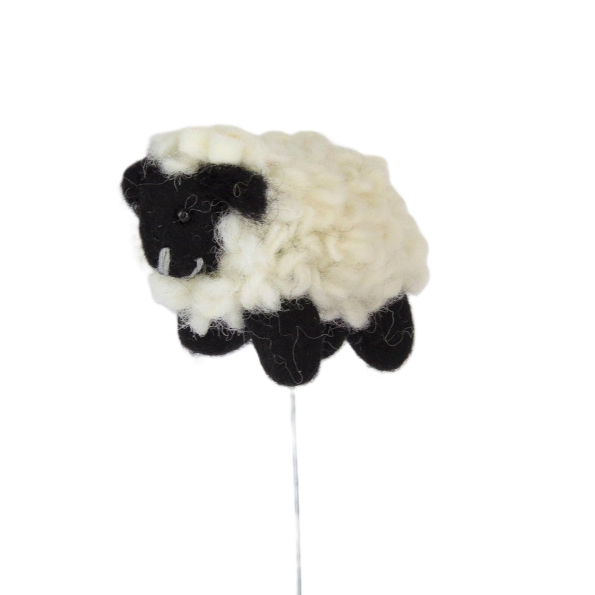 Mini British Suffolk Sheep on a Wire Decoration | Amica Felt Wholesale