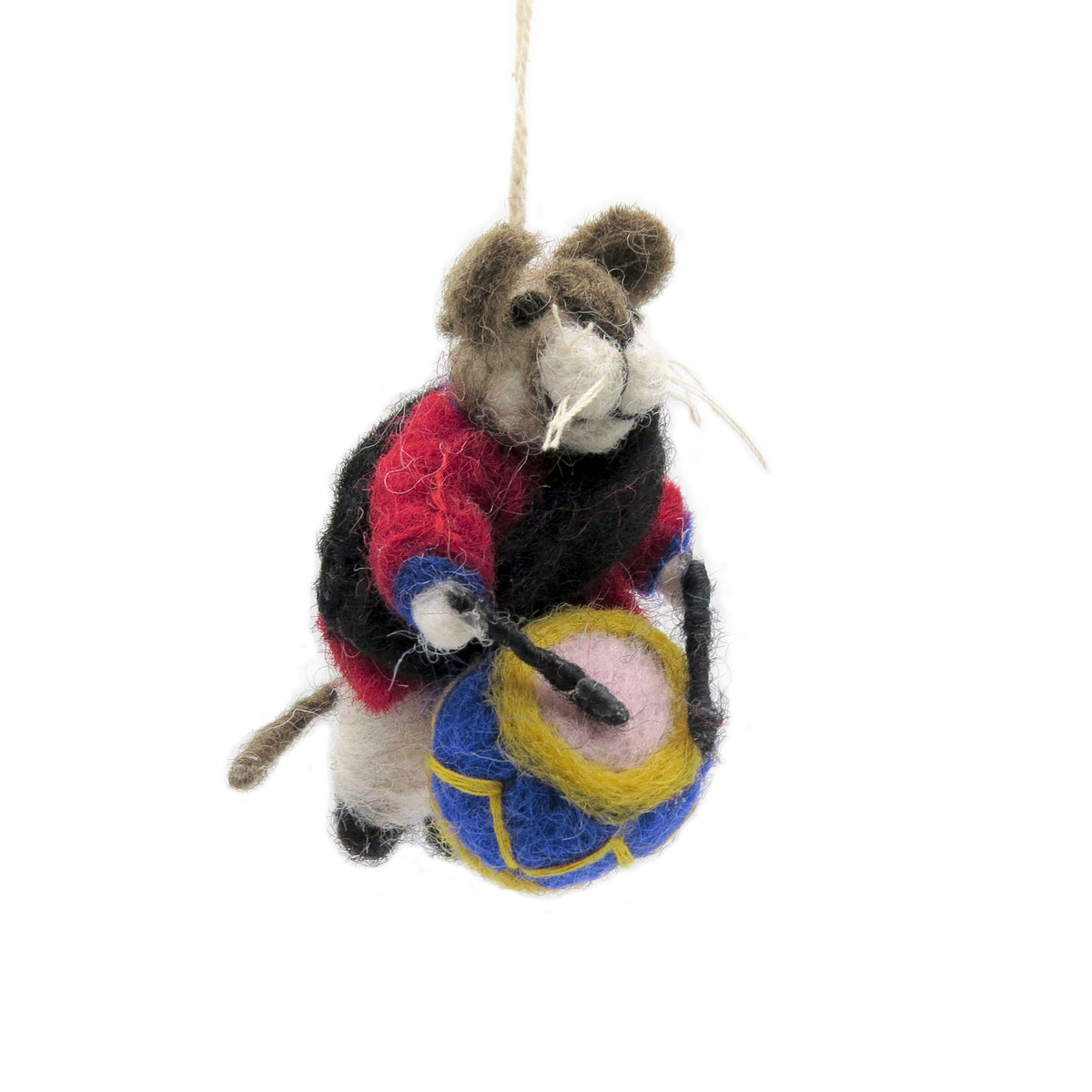 Mini Drummer Mouse Drumming l Amica Felt Wholesale