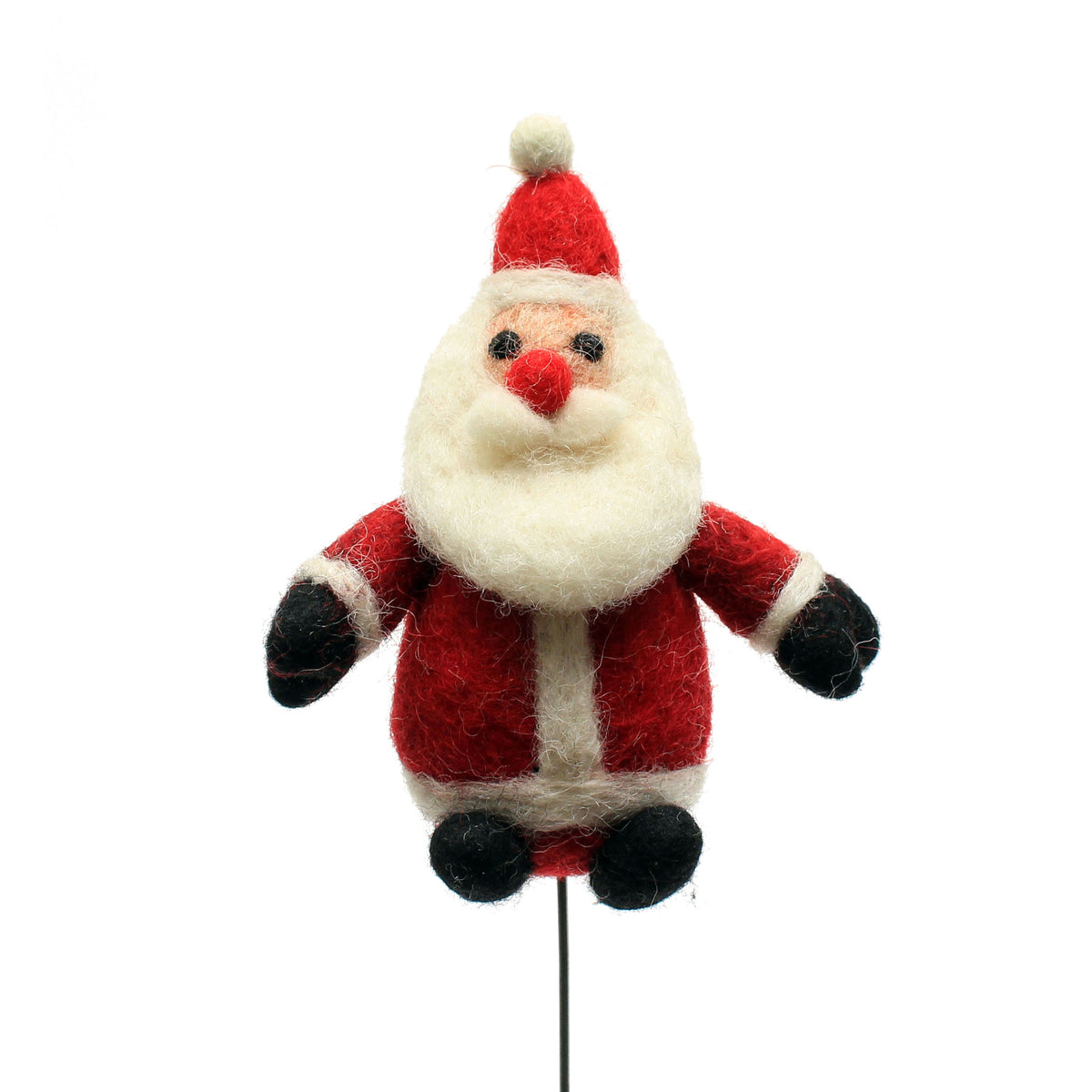 Mini Father Christmas on a Wire l Amica Felt Wholesale